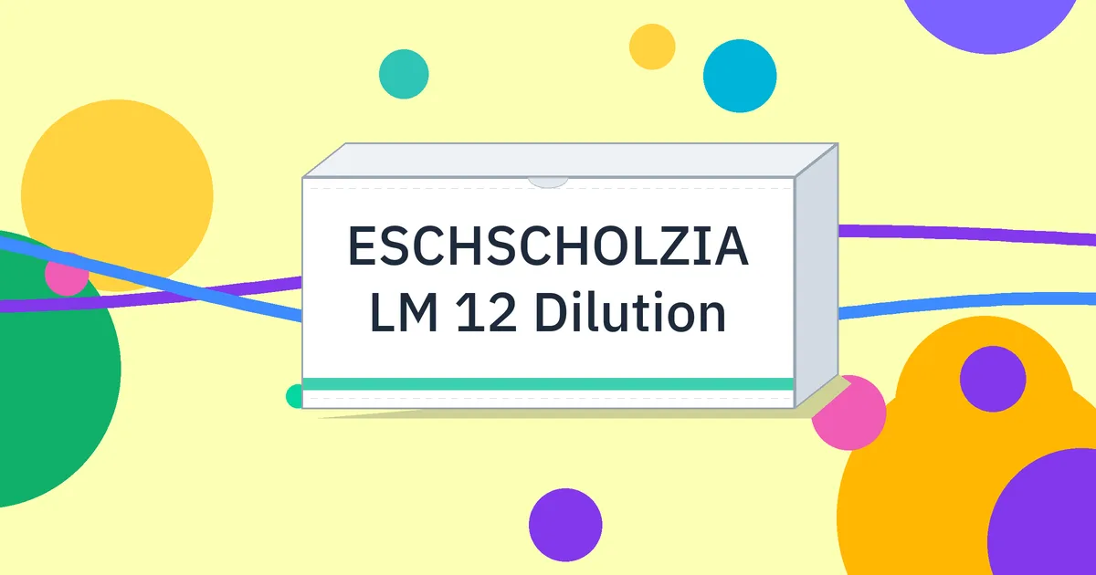 Symbolbild: Packung mit der Aufschrift ESCHSCHOLZIA LM 12 Dilution (PZN 13479949) – Verfügbarkeit und Bezug in Apotheken in Frankfurt am Main