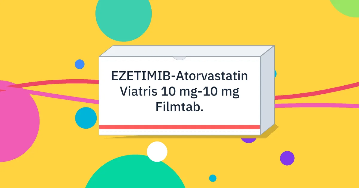 Symbolbild: Packung mit der Aufschrift EZETIMIB-Atorvastatin Viatris 10 mg-10 mg Filmtab. (PZN 19278347) – Verfügbarkeit und Bezug in Apotheken in Frankfurt am Main