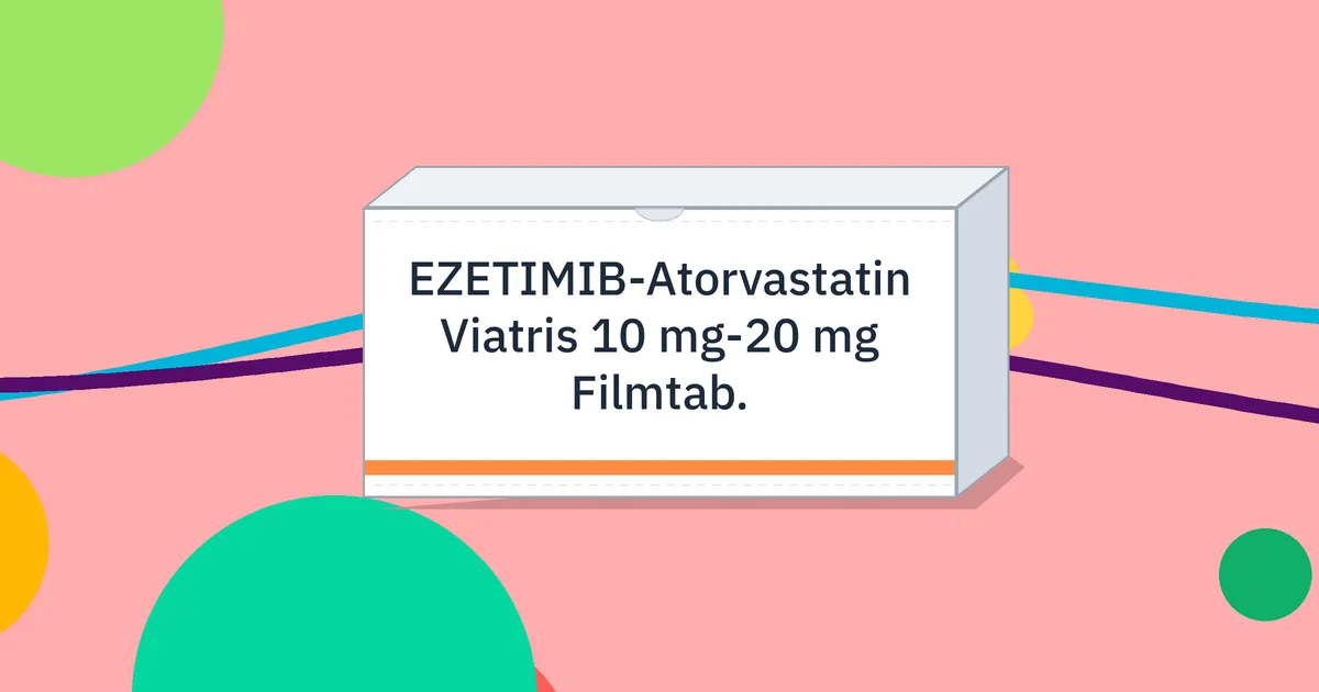 Symbolbild: Packung mit der Aufschrift EZETIMIB-Atorvastatin Viatris 10 mg-20 mg Filmtab. (PZN 19278376) – Verfügbarkeit und Bezug in Apotheken in Frankfurt am Main