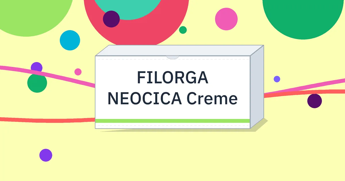 Symbolbild: Packung mit der Aufschrift FILORGA NEOCICA Creme (PZN 18899165) – Verfügbarkeit und Bezug in Apotheken in Frankfurt am Main
