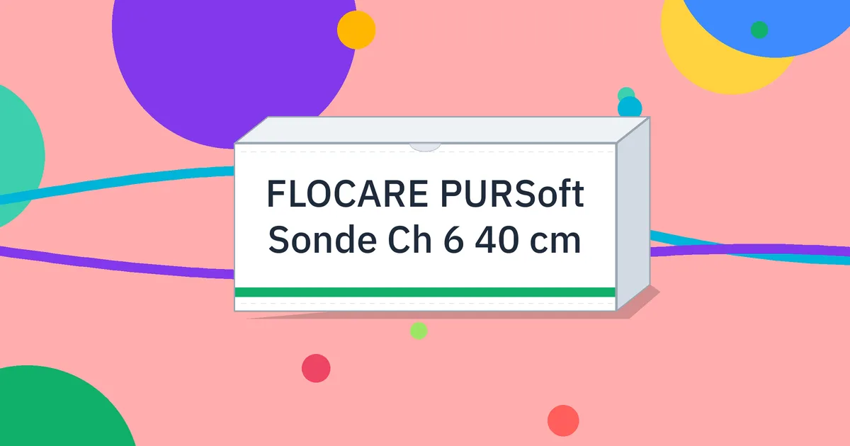 Symbolbild: Packung mit der Aufschrift FLOCARE PURSoft Sonde Ch 6 40 cm (PZN 16045298) – Verfügbarkeit und Bezug in Apotheken in Frankfurt am Main