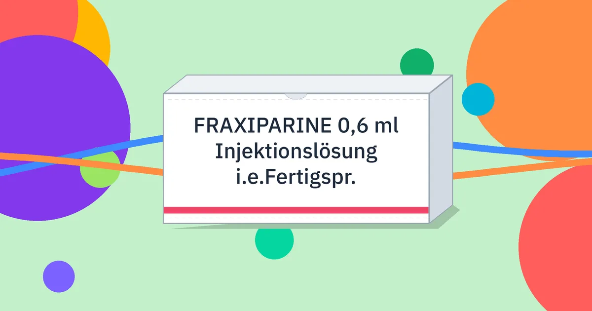 Symbolbild: Packung mit der Aufschrift FRAXIPARINE 0,6 ml Injektionslösung i.e.Fertigspr. (PZN 04781170) – Verfügbarkeit und Bezug in Apotheken in Frankfurt am Main