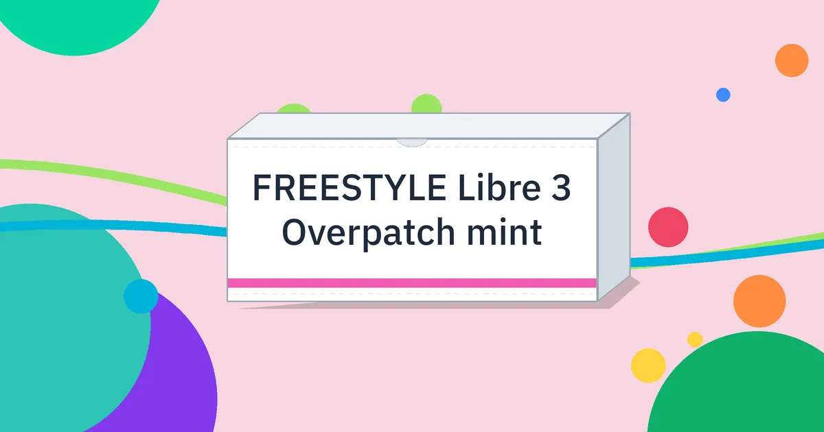 Symbolbild: Packung mit der Aufschrift FREESTYLE Libre 3 Overpatch mint (PZN 19865122) – Verfügbarkeit und Bezug in Apotheken in Frankfurt am Main