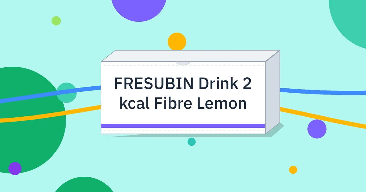 Symbolbild: Packung mit der Aufschrift FRESUBIN Drink 2 kcal Fibre Lemon (PZN 11609282) – Verfügbarkeit und Bezug in Apotheken in Frankfurt am Main