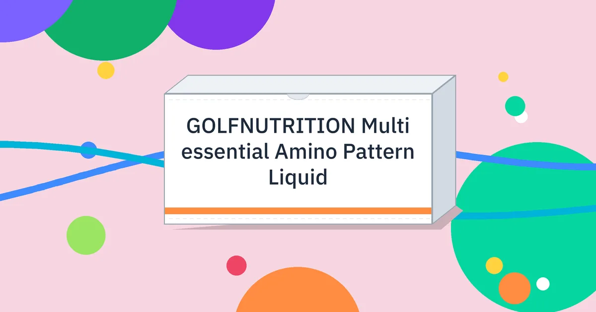 Symbolbild: Packung mit der Aufschrift GOLFNUTRITION Multi essential Amino Pattern Liquid (PZN 17507418) – Verfügbarkeit und Bezug in Apotheken in Frankfurt am Main