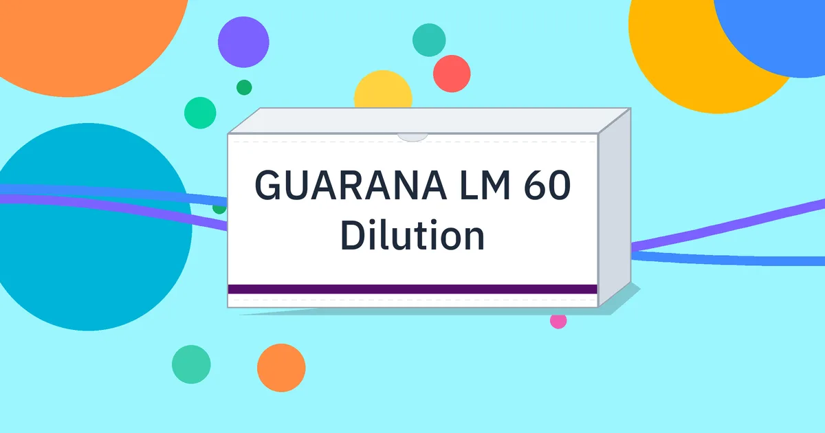 Symbolbild: Packung mit der Aufschrift GUARANA LM 60 Dilution (PZN 12883298) – Verfügbarkeit und Bezug in Apotheken in Frankfurt am Main