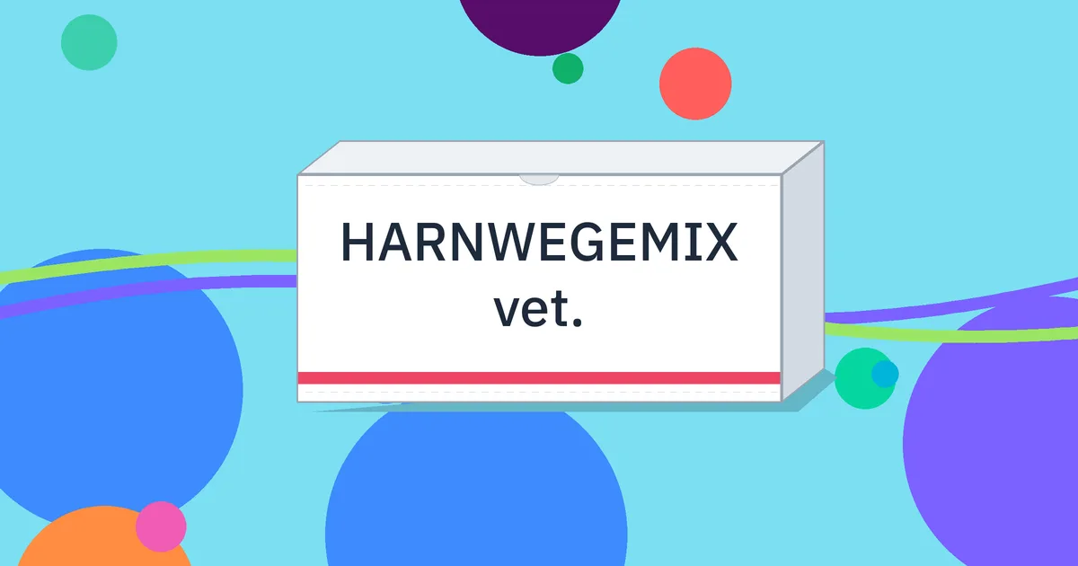 Symbolbild: Packung mit der Aufschrift HARNWEGEMIX vet. (PZN 02489212) – Verfügbarkeit und Bezug in Apotheken in Frankfurt am Main