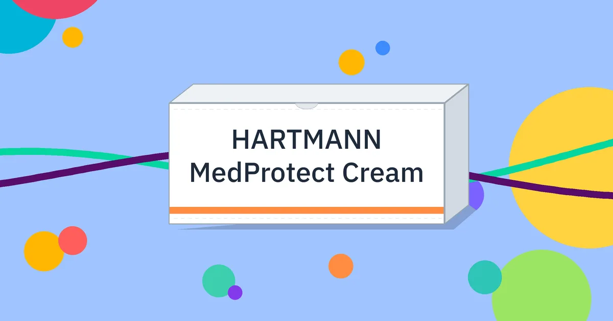 Symbolbild: Packung mit der Aufschrift HARTMANN MedProtect Cream (PZN 19957261) – Verfügbarkeit und Bezug in Apotheken in Frankfurt am Main