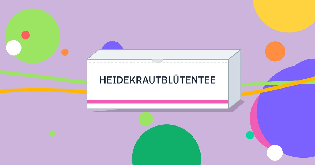 Symbolbild: Packung mit der Aufschrift HEIDEKRAUTBLÜTENTEE (PZN 00429507) – Verfügbarkeit und Bezug in Apotheken in Frankfurt am Main