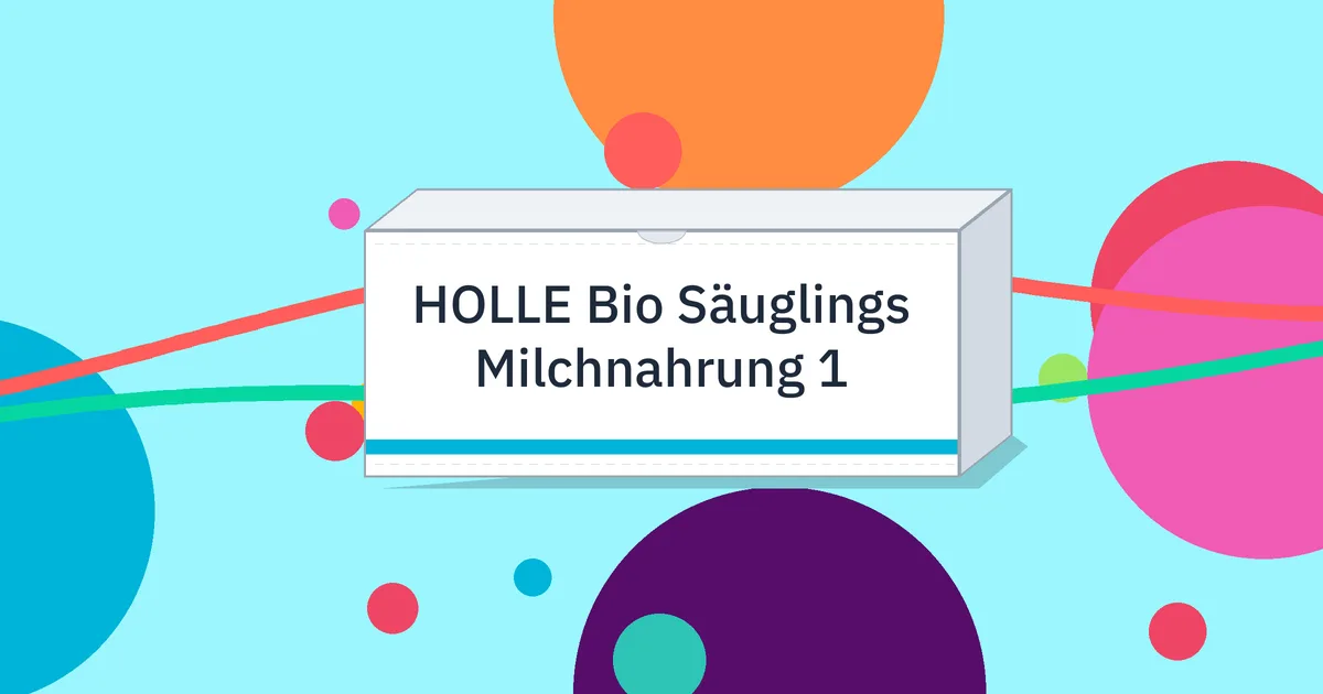Symbolbild: Packung mit der Aufschrift HOLLE Bio Säuglings Milchnahrung 1 (PZN 02935404) – Verfügbarkeit und Bezug in Apotheken in Frankfurt am Main