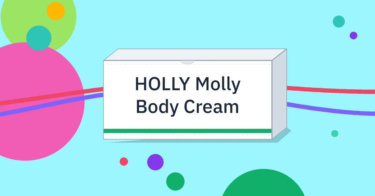 Symbolbild: Packung mit der Aufschrift HOLLY Molly Body Cream (PZN 18334888) – Verfügbarkeit und Bezug in Apotheken in Frankfurt am Main