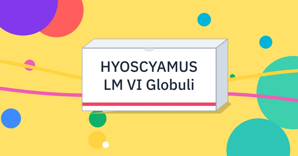 Symbolbild: Packung mit der Aufschrift HYOSCYAMUS LM VI Globuli (PZN 02659387) – Verfügbarkeit und Bezug in Apotheken in Frankfurt am Main