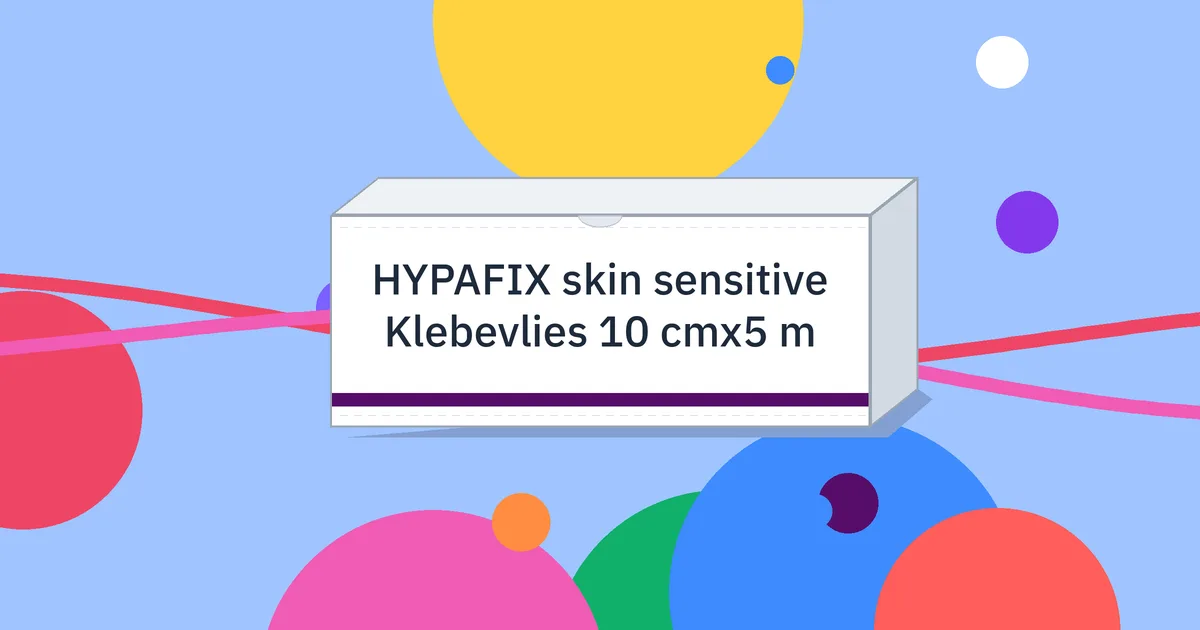 Symbolbild: Packung mit der Aufschrift HYPAFIX skin sensitive Klebevlies 10 cmx5 m (PZN 19701403) – Verfügbarkeit und Bezug in Apotheken in Frankfurt am Main
