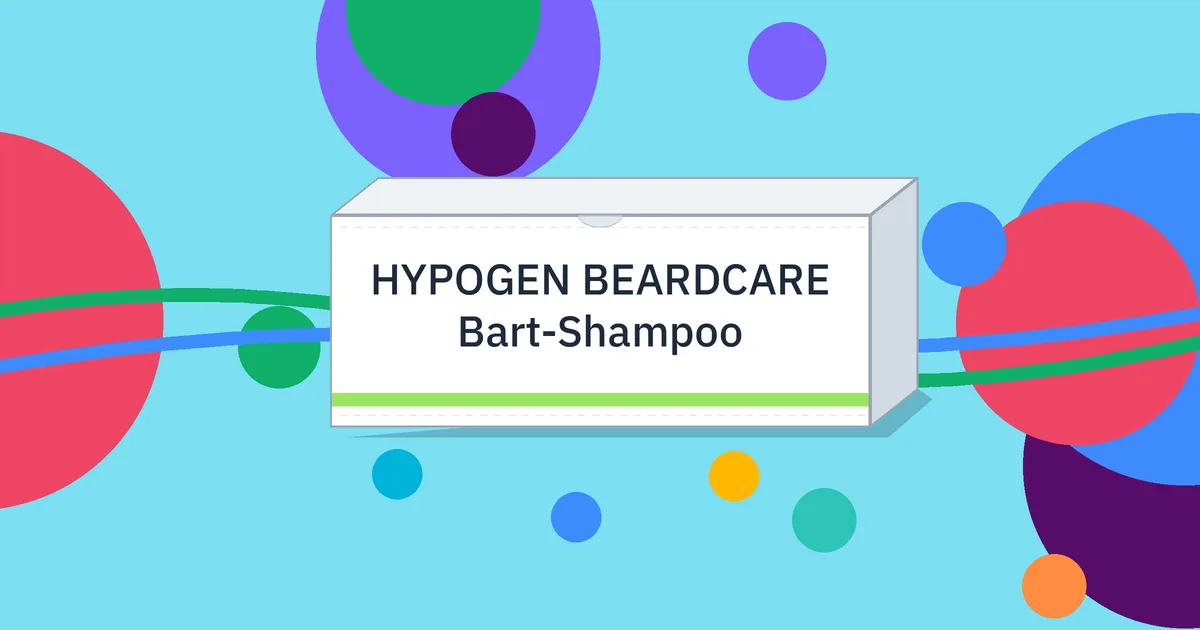 Symbolbild: Packung mit der Aufschrift HYPOGEN BEARDCARE Bart-Shampoo (PZN 19376995) – Verfügbarkeit und Bezug in Apotheken in Frankfurt am Main