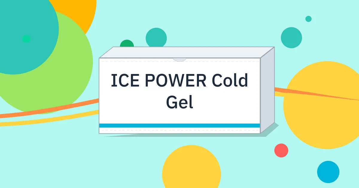 Symbolbild: Packung mit der Aufschrift ICE POWER Cold Gel (PZN 12505001) – Verfügbarkeit und Bezug in Apotheken in Frankfurt am Main