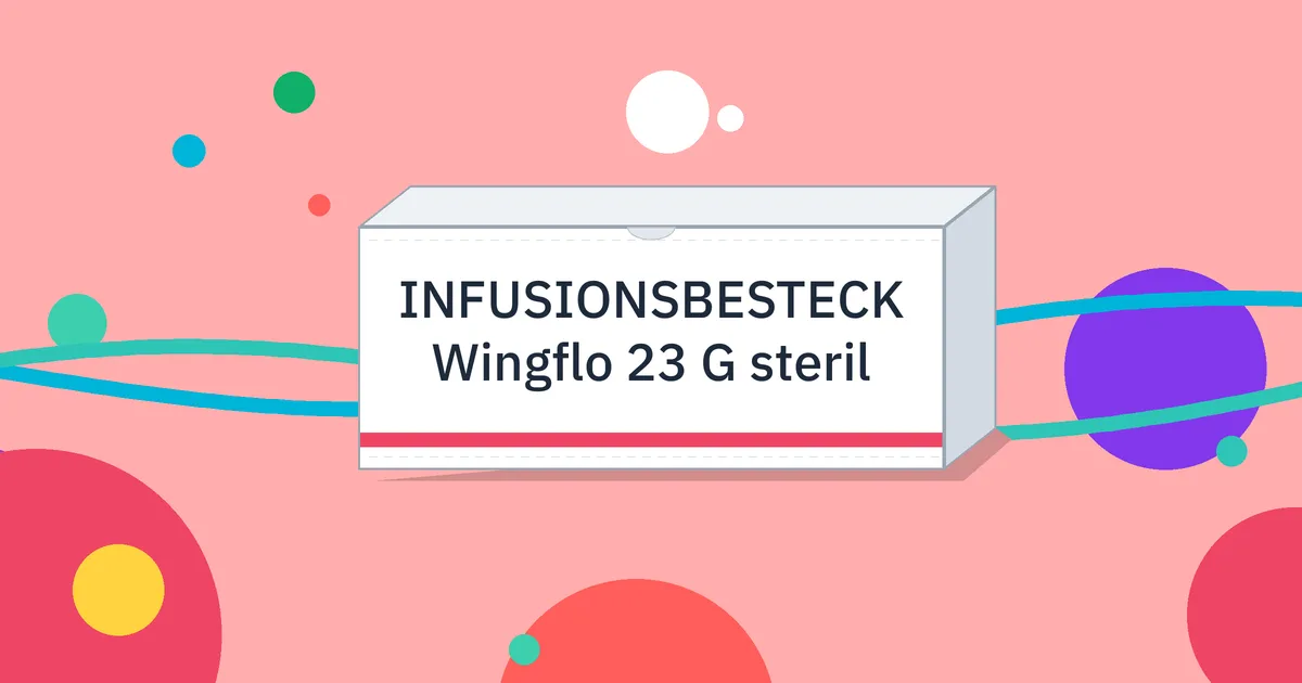 Symbolbild: Packung mit der Aufschrift INFUSIONSBESTECK Wingflo 23 G steril (PZN 06869147) – Verfügbarkeit und Bezug in Apotheken in Frankfurt am Main