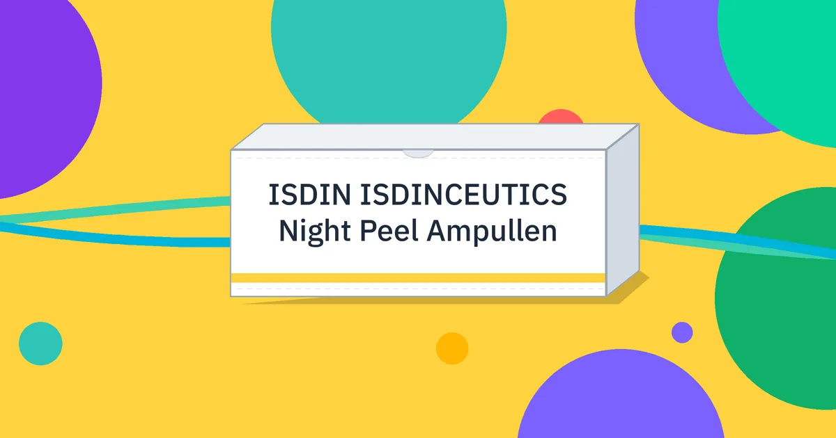 Symbolbild: Packung mit der Aufschrift ISDIN ISDINCEUTICS Night Peel Ampullen (PZN 15638122) – Verfügbarkeit und Bezug in Apotheken in Frankfurt am Main