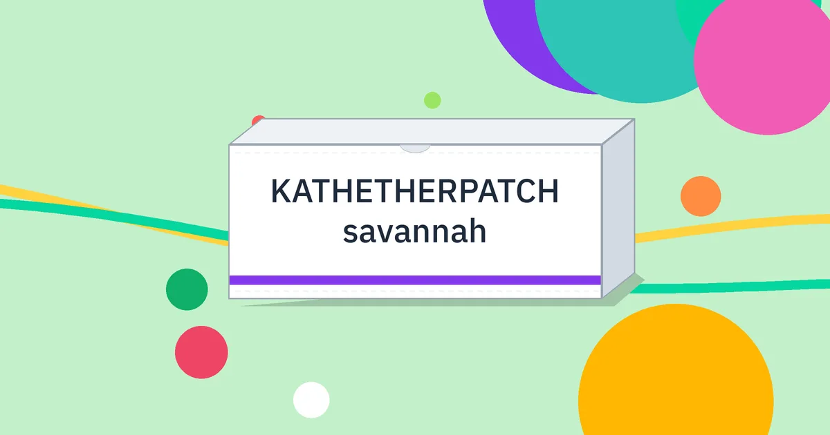 Symbolbild: Packung mit der Aufschrift KATHETHERPATCH savannah (PZN 19867256) – Verfügbarkeit und Bezug in Apotheken in Frankfurt am Main