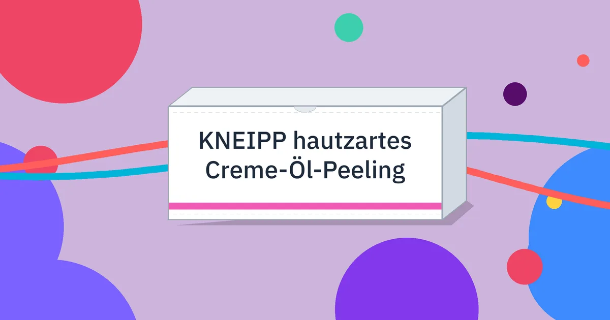 Symbolbild: Packung mit der Aufschrift KNEIPP hautzartes Creme-Öl-Peeling (PZN 19815288) – Verfügbarkeit und Bezug in Apotheken in Frankfurt am Main