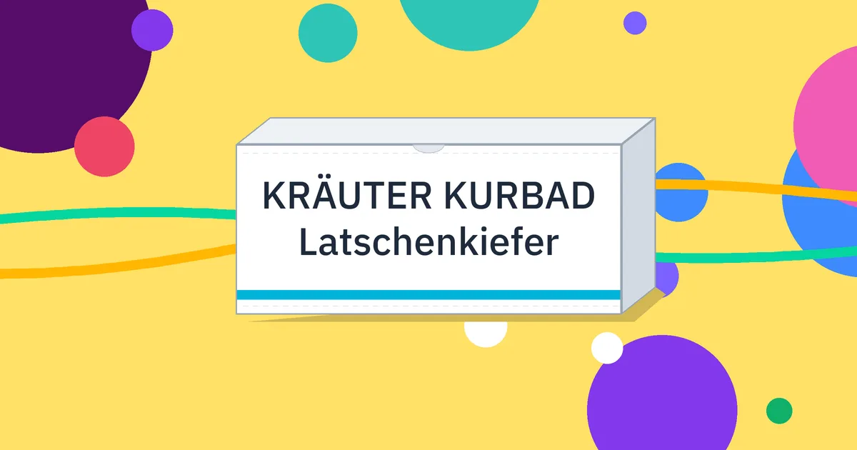Symbolbild: Packung mit der Aufschrift KRÄUTER KURBAD Latschenkiefer (PZN 16619440) – Verfügbarkeit und Bezug in Apotheken in Frankfurt am Main