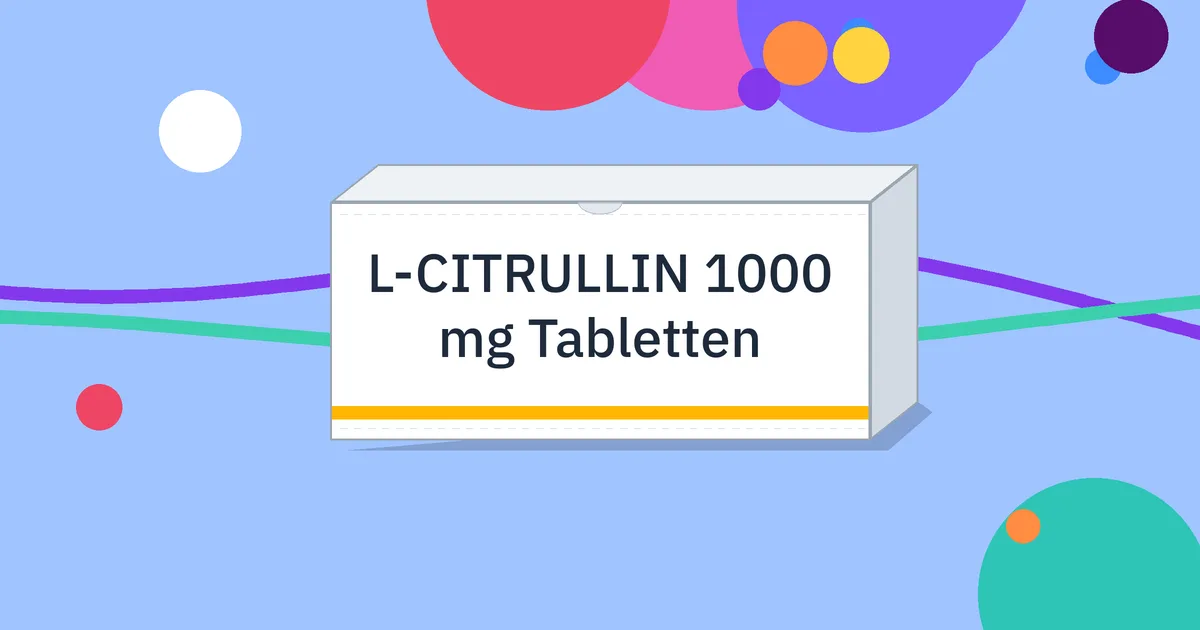 Symbolbild: Packung mit der Aufschrift L-CITRULLIN 1000 mg Tabletten (PZN 15373959) – Verfügbarkeit und Bezug in Apotheken in Frankfurt am Main