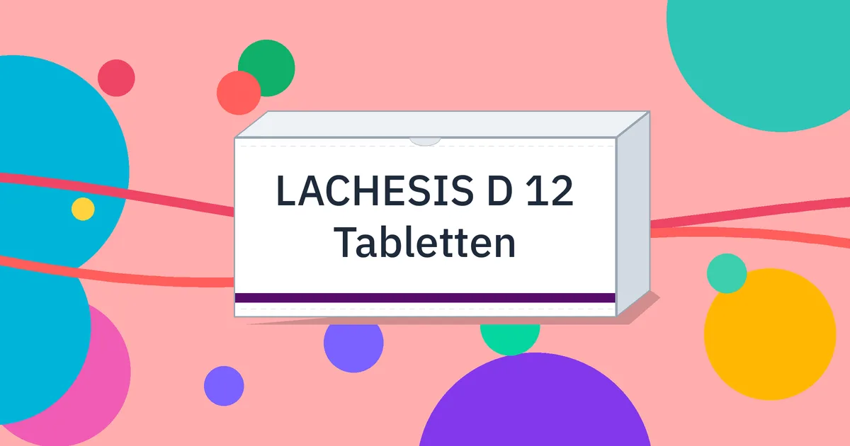 Symbolbild: Packung mit der Aufschrift LACHESIS D 12 Tabletten (PZN 02102874) – Verfügbarkeit und Bezug in Apotheken in Frankfurt am Main