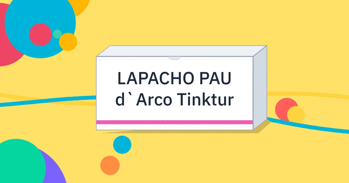 Symbolbild: Packung mit der Aufschrift LAPACHO PAU d`Arco Tinktur (PZN 17186894) – Verfügbarkeit und Bezug in Apotheken in Frankfurt am Main