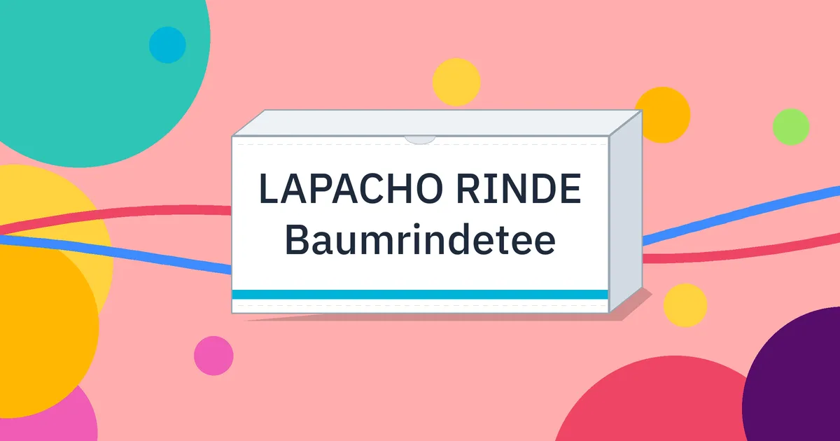 Symbolbild: Packung mit der Aufschrift LAPACHO RINDE Baumrindetee (PZN 08465371) – Verfügbarkeit und Bezug in Apotheken in Frankfurt am Main