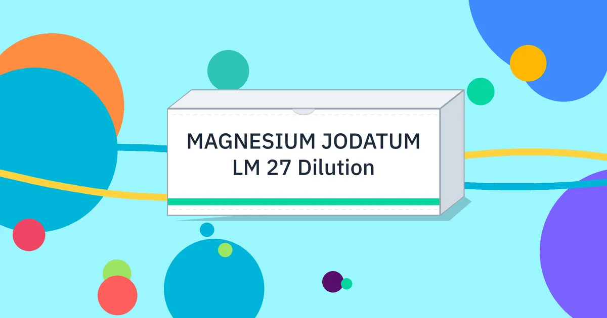 Symbolbild: Packung mit der Aufschrift MAGNESIUM JODATUM LM 27 Dilution (PZN 12938088) – Verfügbarkeit und Bezug in Apotheken in Frankfurt am Main