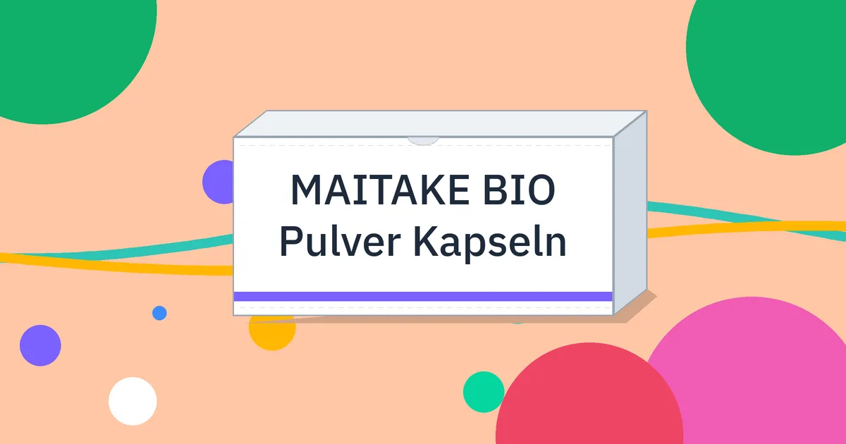 Symbolbild: Packung mit der Aufschrift MAITAKE BIO Pulver Kapseln (PZN 01324615) – Verfügbarkeit und Bezug in Apotheken in Frankfurt am Main