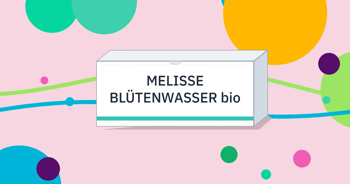 Symbolbild: Packung mit der Aufschrift MELISSE BLÜTENWASSER bio (PZN 10398535) – Verfügbarkeit und Bezug in Apotheken in Frankfurt am Main