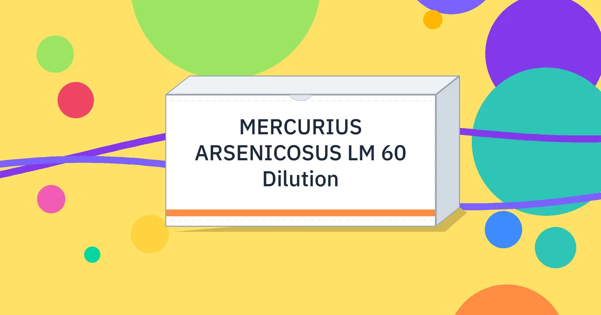 Symbolbild: Packung mit der Aufschrift MERCURIUS ARSENICOSUS LM 60 Dilution (PZN 13606359) – Verfügbarkeit und Bezug in Apotheken in Frankfurt am Main