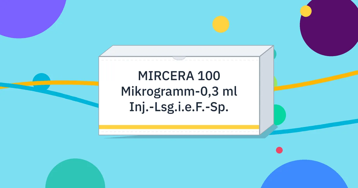 Symbolbild: Packung mit der Aufschrift MIRCERA 100 Mikrogramm-0,3 ml Inj.-Lsg.i.e.F.-Sp. (PZN 09234231) – Verfügbarkeit und Bezug in Apotheken in Frankfurt am Main