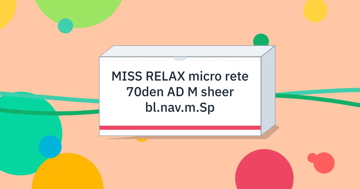 Symbolbild: Packung mit der Aufschrift MISS RELAX micro rete 70den AD M sheer bl.nav.m.Sp (PZN 16183511) – Verfügbarkeit und Bezug in Apotheken in Frankfurt am Main