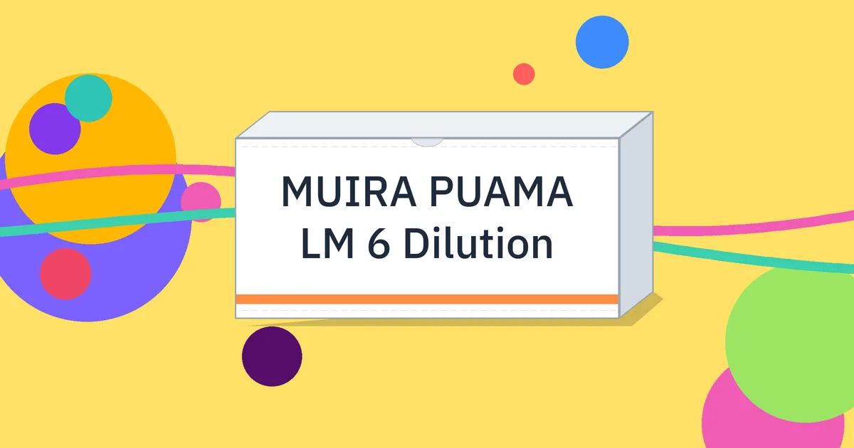 Symbolbild: Packung mit der Aufschrift MUIRA PUAMA LM 6 Dilution (PZN 13611113) – Verfügbarkeit und Bezug in Apotheken in Frankfurt am Main