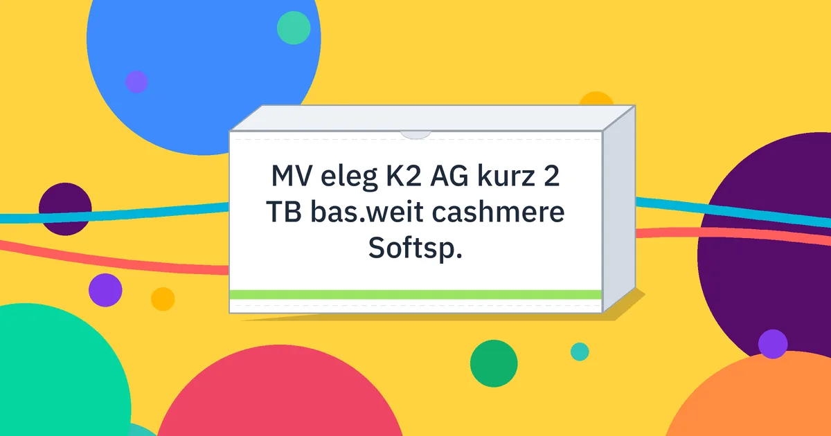 Symbolbild: Packung mit der Aufschrift MV eleg K2 AG kurz 2 TB bas.weit cashmere Softsp. (PZN 14676304) – Verfügbarkeit und Bezug in Apotheken in Frankfurt am Main