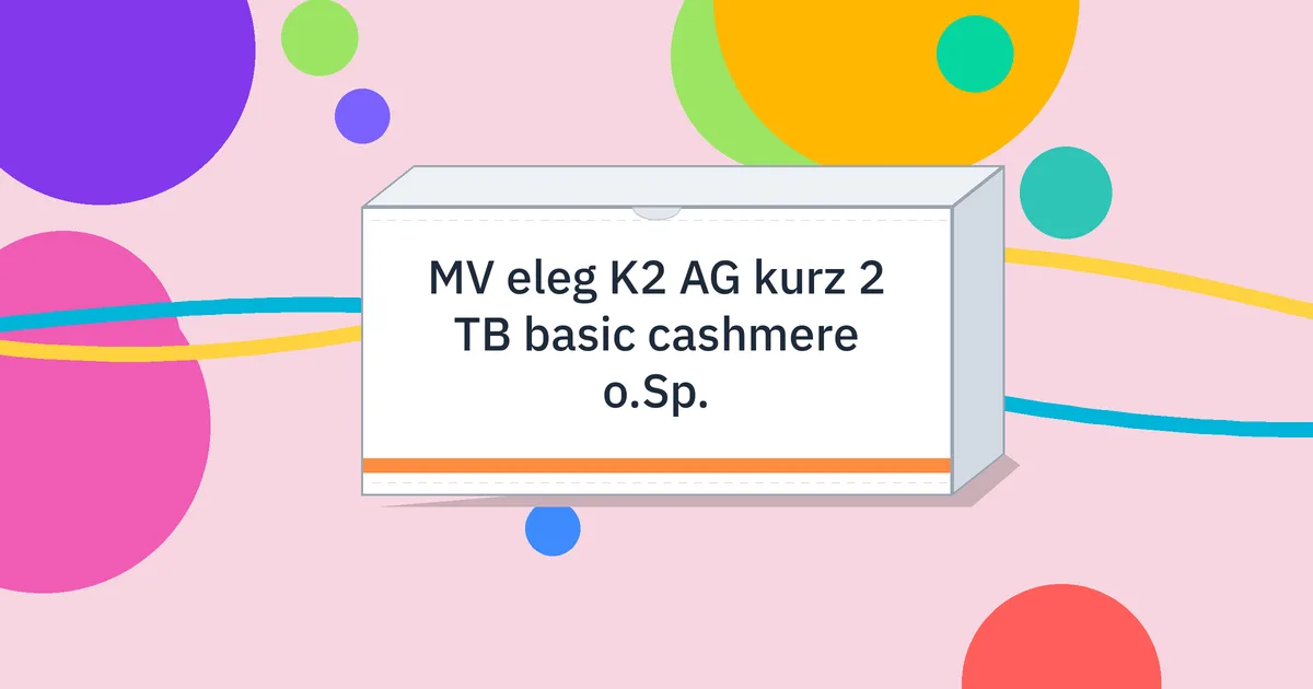 Symbolbild: Packung mit der Aufschrift MV eleg K2 AG kurz 2 TB basic cashmere o.Sp. (PZN 14676497) – Verfügbarkeit und Bezug in Apotheken in Frankfurt am Main