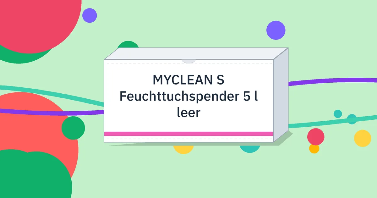 Symbolbild: Packung mit der Aufschrift MYCLEAN S Feuchttuchspender 5 l leer (PZN 16917232) – Verfügbarkeit und Bezug in Apotheken in Frankfurt am Main