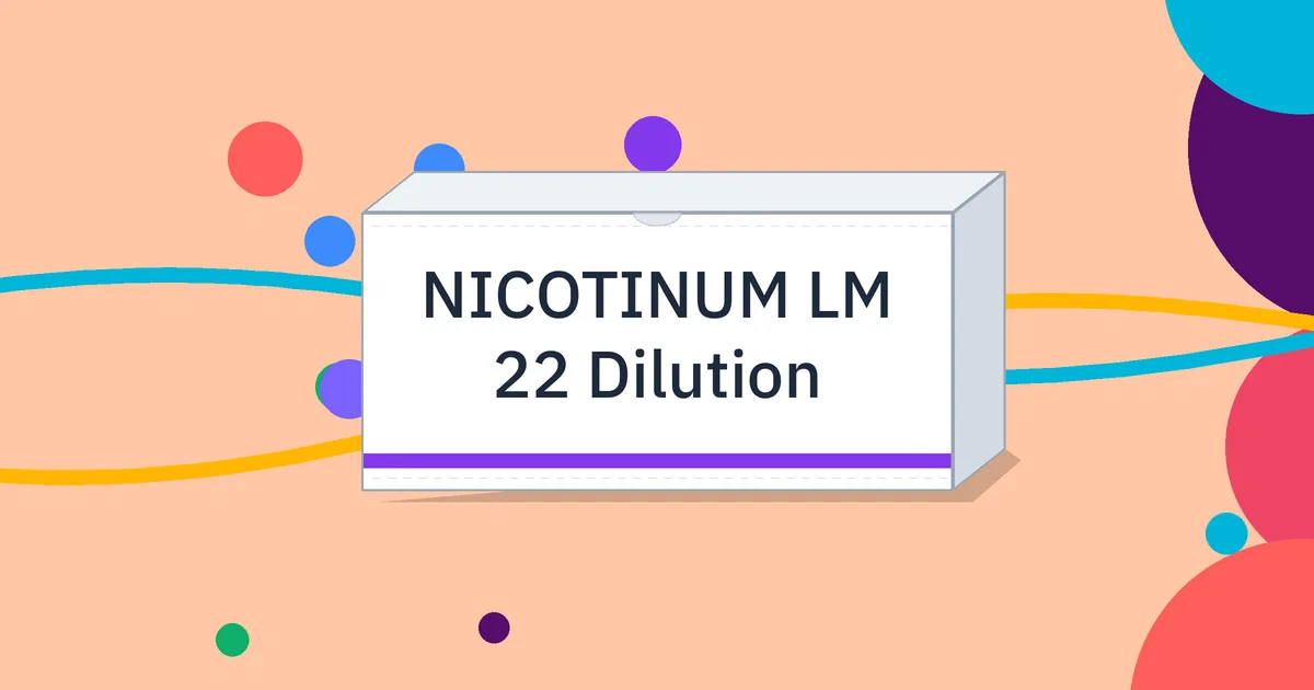 Symbolbild: Packung mit der Aufschrift NICOTINUM LM 22 Dilution (PZN 12969226) – Verfügbarkeit und Bezug in Apotheken in Frankfurt am Main