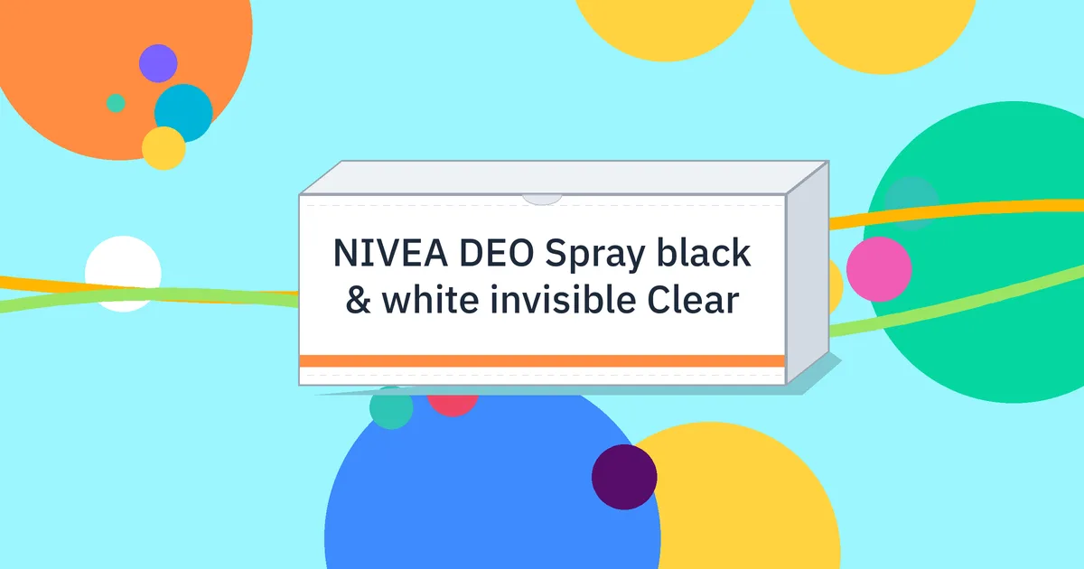 Symbolbild: Packung mit der Aufschrift NIVEA DEO Spray black & white invisible Clear (PZN 19125218) – Verfügbarkeit und Bezug in Apotheken in Frankfurt am Main