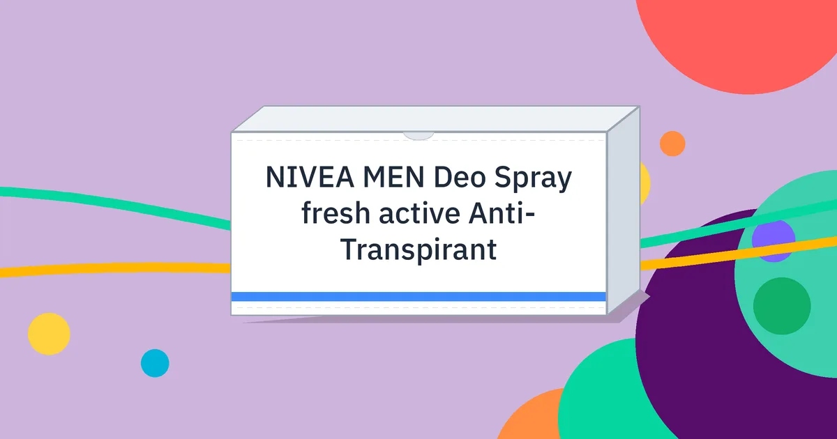Symbolbild: Packung mit der Aufschrift NIVEA MEN Deo Spray fresh active Anti-Transpirant (PZN 18912291) – Verfügbarkeit und Bezug in Apotheken in Frankfurt am Main