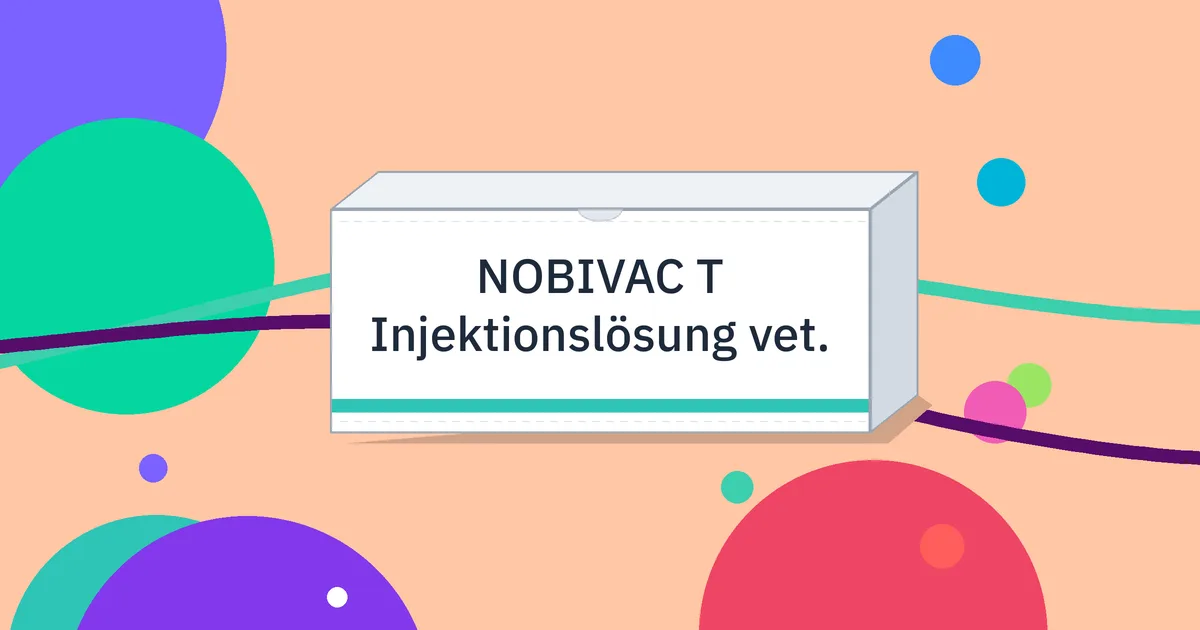 Symbolbild: Packung mit der Aufschrift NOBIVAC T Injektionslösung vet. (PZN 01431469) – Verfügbarkeit und Bezug in Apotheken in Frankfurt am Main
