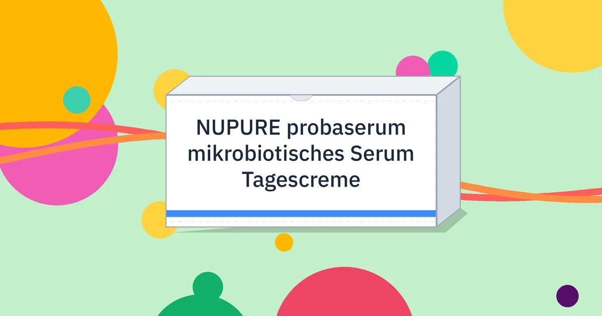 Symbolbild: Packung mit der Aufschrift NUPURE probaserum mikrobiotisches Serum Tagescreme (PZN 18392259) – Verfügbarkeit und Bezug in Apotheken in Frankfurt am Main