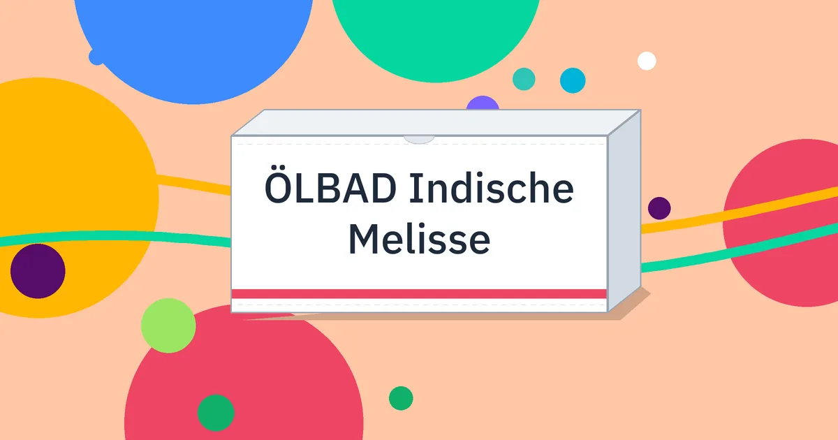 Symbolbild: Packung mit der Aufschrift ÖLBAD Indische Melisse (PZN 10829107) – Verfügbarkeit und Bezug in Apotheken in Frankfurt am Main