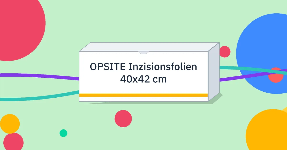 Symbolbild: Packung mit der Aufschrift OPSITE Inzisionsfolien 40x42 cm (PZN 02142112) – Verfügbarkeit und Bezug in Apotheken in Frankfurt am Main