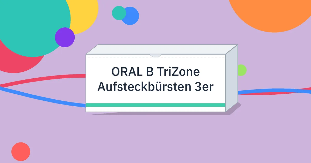 Symbolbild: Packung mit der Aufschrift ORAL B TriZone Aufsteckbürsten 3er (PZN 10763012) – Verfügbarkeit und Bezug in Apotheken in Frankfurt am Main