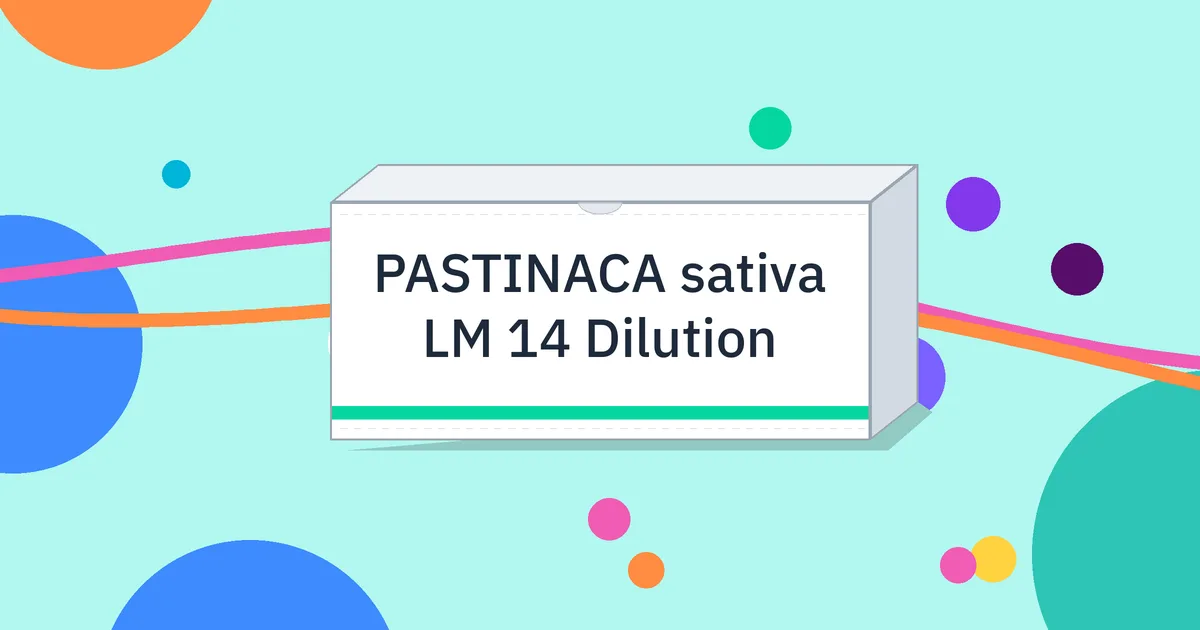 Symbolbild: Packung mit der Aufschrift PASTINACA sativa LM 14 Dilution (PZN 13632339) – Verfügbarkeit und Bezug in Apotheken in Frankfurt am Main