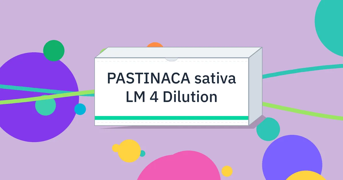 Symbolbild: Packung mit der Aufschrift PASTINACA sativa LM 4 Dilution (PZN 13632210) – Verfügbarkeit und Bezug in Apotheken in Frankfurt am Main