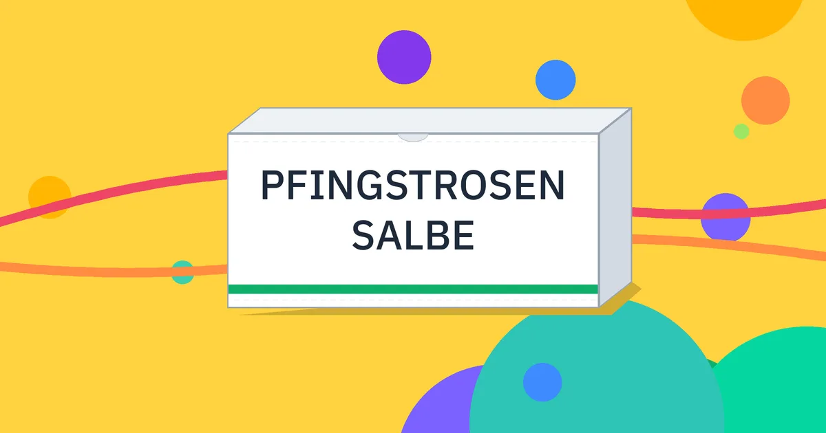 Symbolbild: Packung mit der Aufschrift PFINGSTROSEN SALBE (PZN 18301647) – Verfügbarkeit und Bezug in Apotheken in Frankfurt am Main