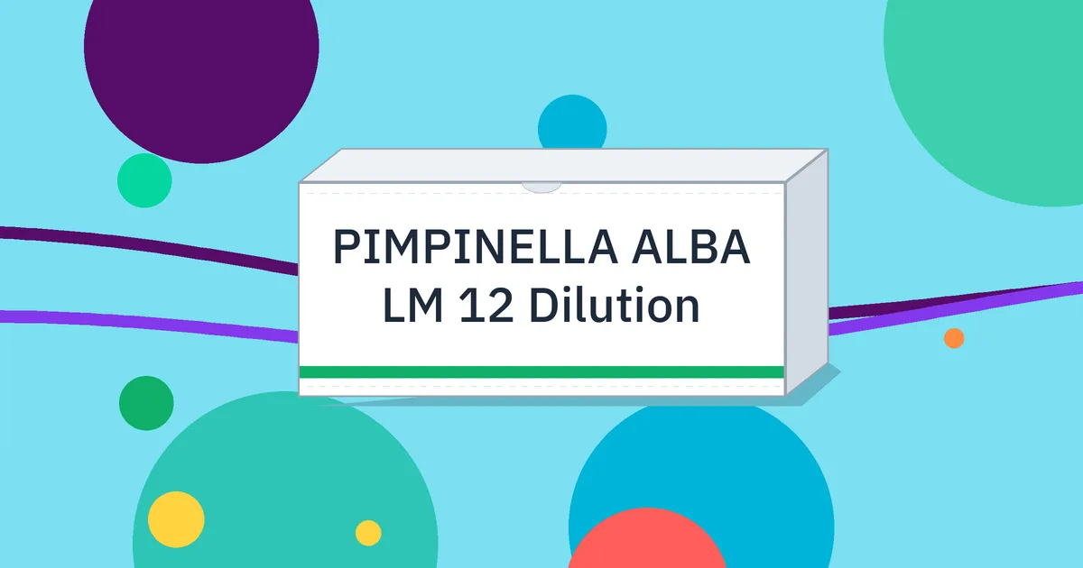 Symbolbild: Packung mit der Aufschrift PIMPINELLA ALBA LM 12 Dilution (PZN 13643892) – Verfügbarkeit und Bezug in Apotheken in Frankfurt am Main